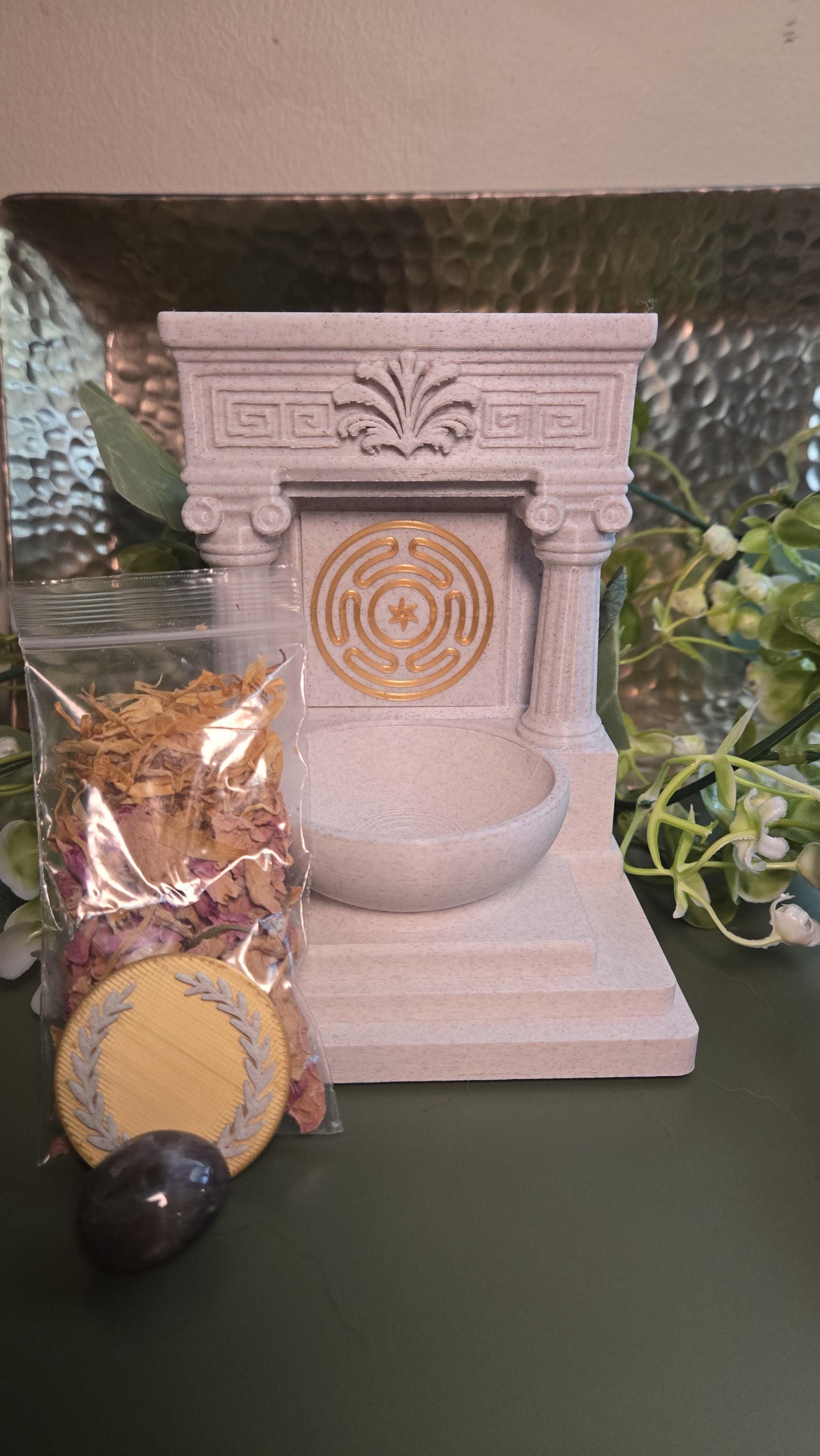 Mini Hecate Altar 5 Inch Goddess Shrine Triple Moon Magic Witchcraft ...