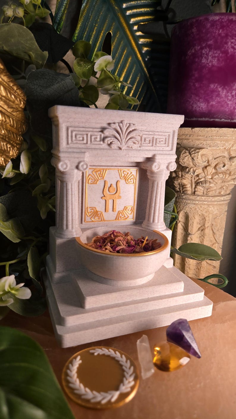 Mini Hestia Altar 5 Inch Goddess Shrine Eternal Flame Hearth Witchcraft ...