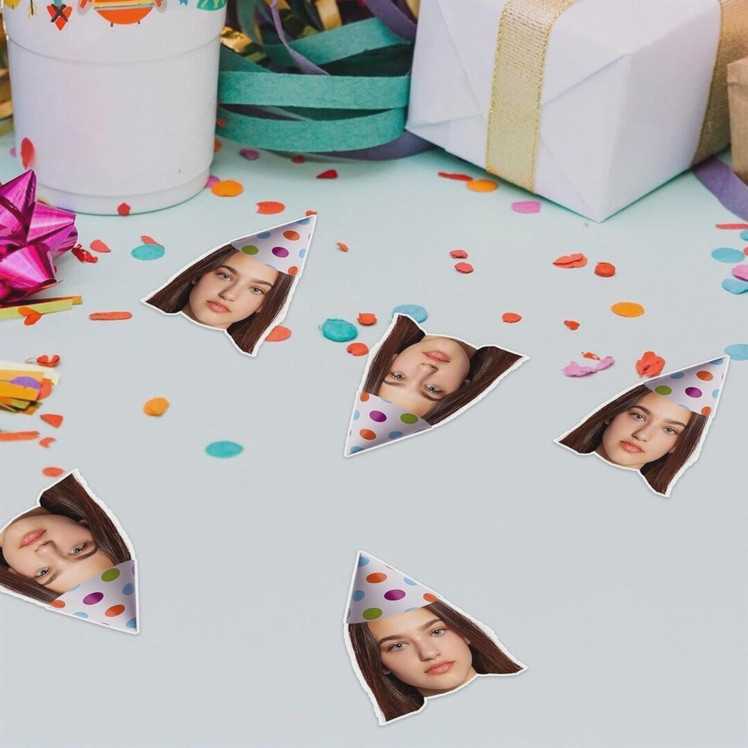 Personalized Face Confetti, Custom Party Decorations - Etsy