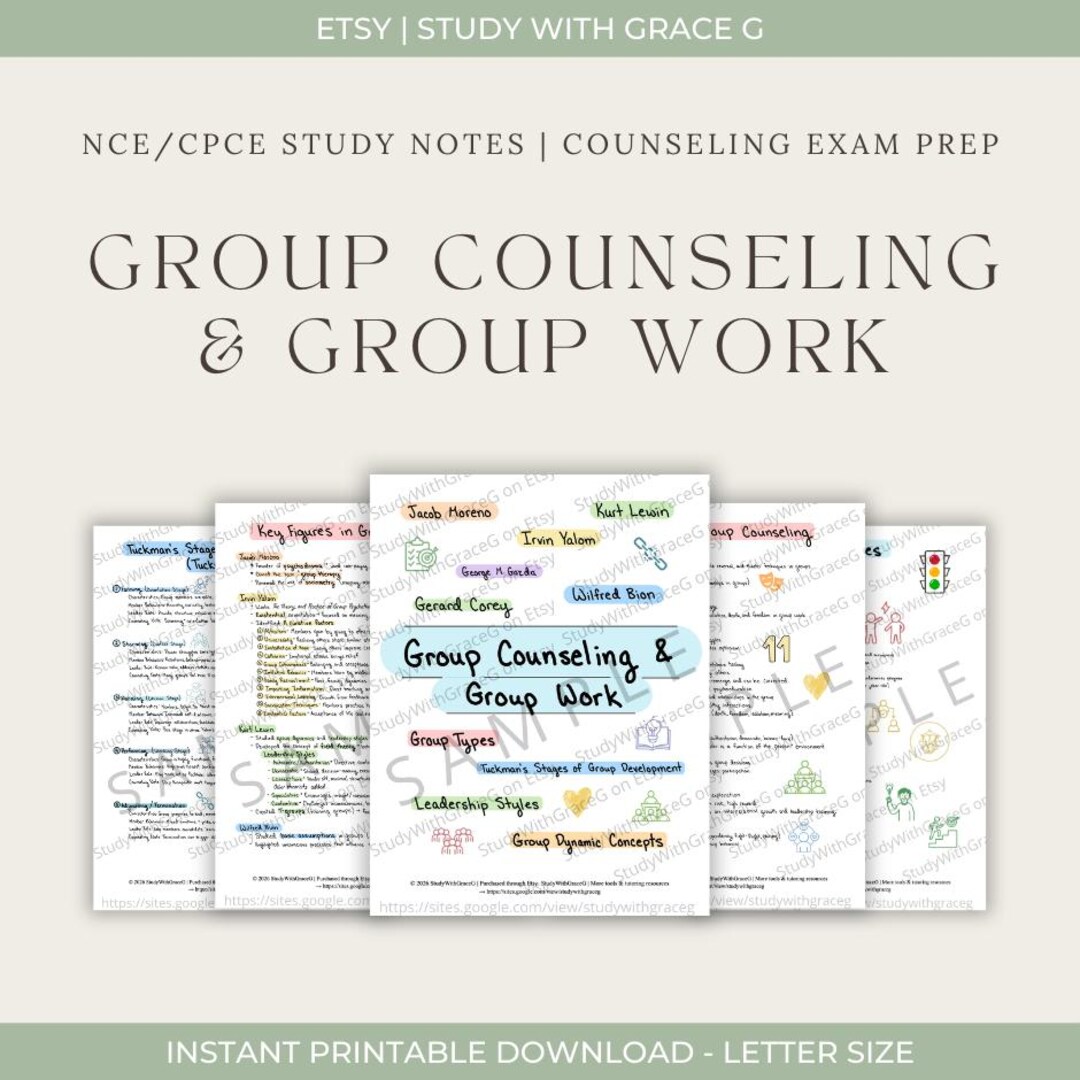 Group Counseling & Group Work Study Notes for CPCE/NCE | Stages, Roles ...