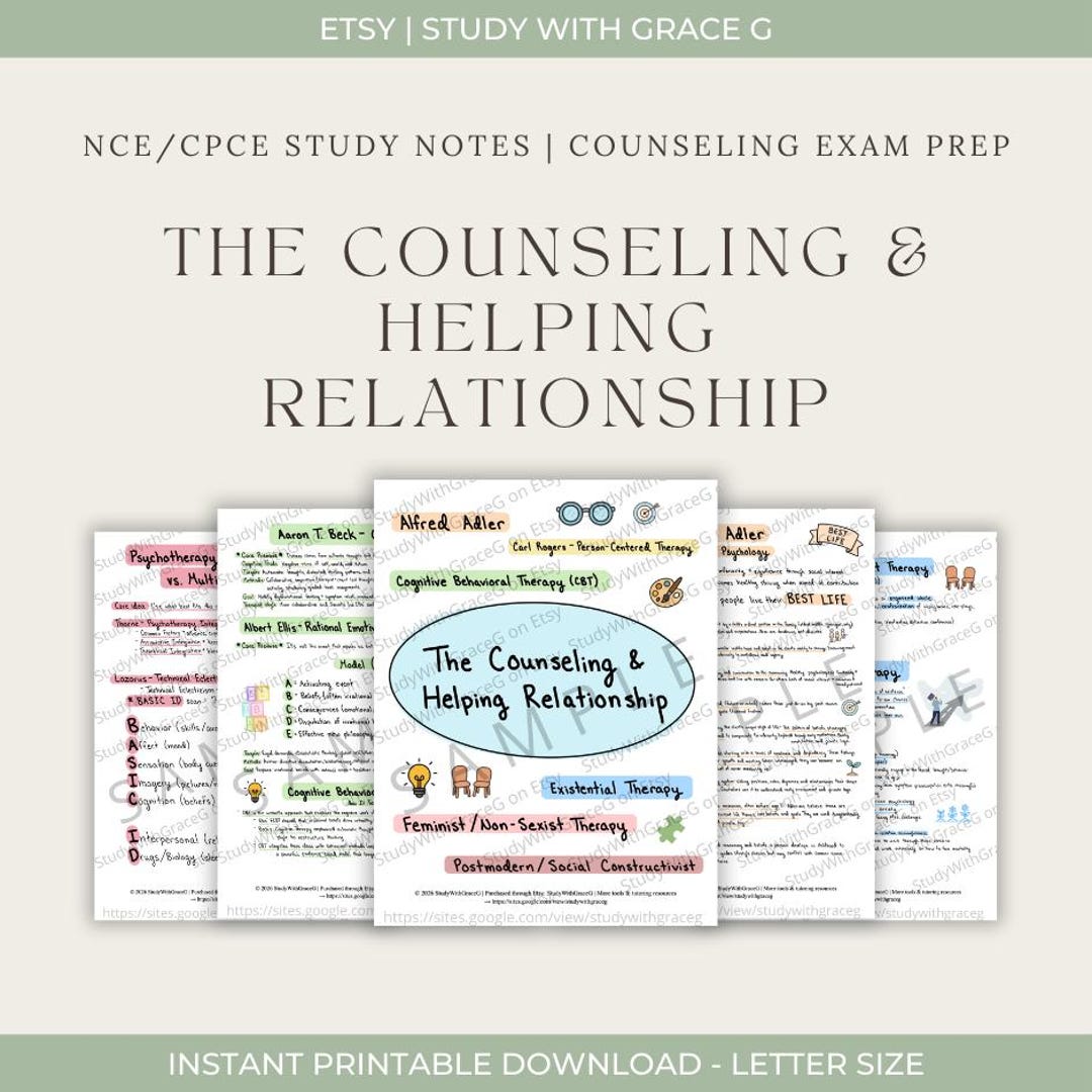 Counseling & Helping Relationships Study Guide | CPCE NCE Exam Prep ...