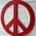 Big Peace Sign 24"-40" Peace Symbol Peace Sign Wall Art Extra Large ...