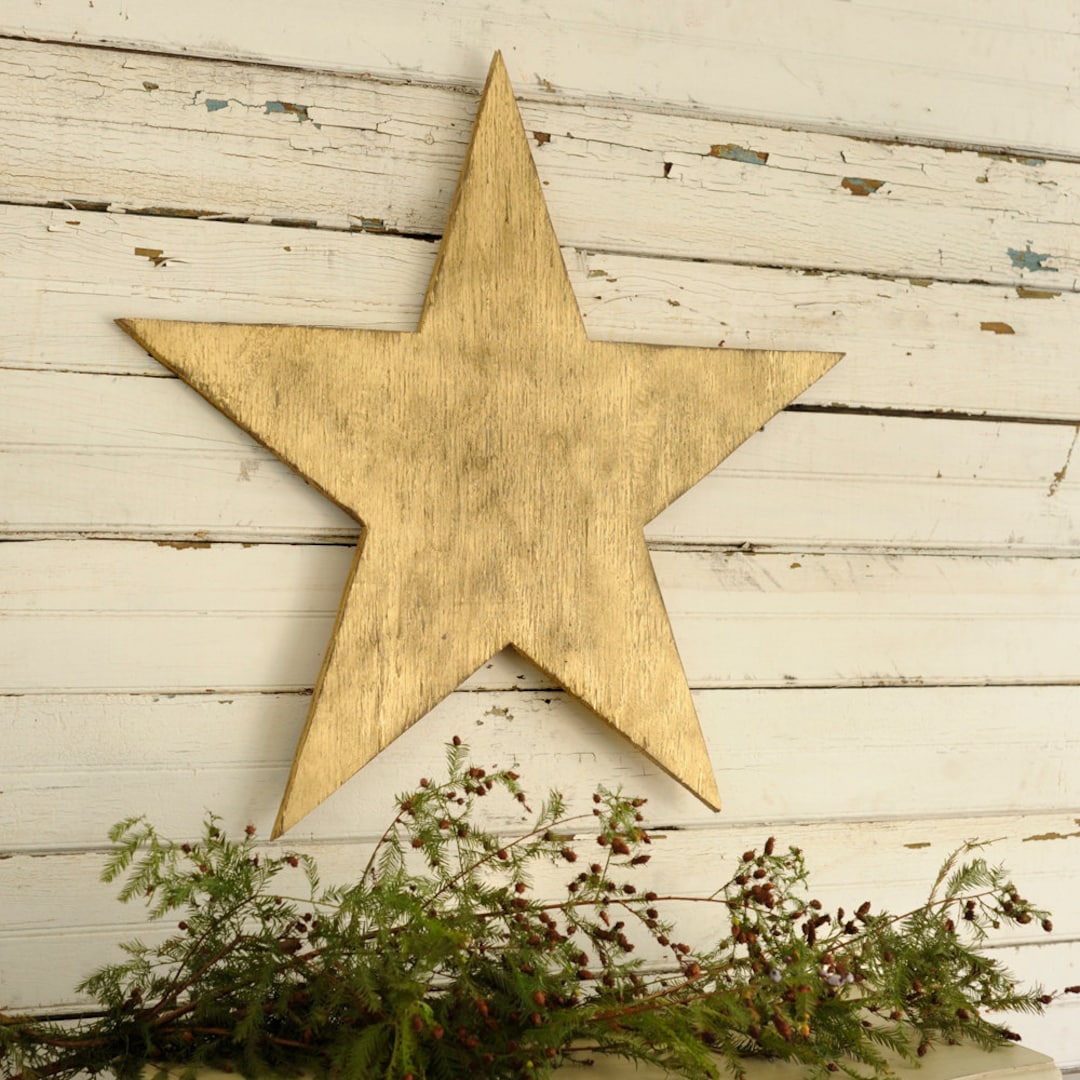 Large Wooden Star 30" Inch Outdoor Decor Big Wooden Star Large ...