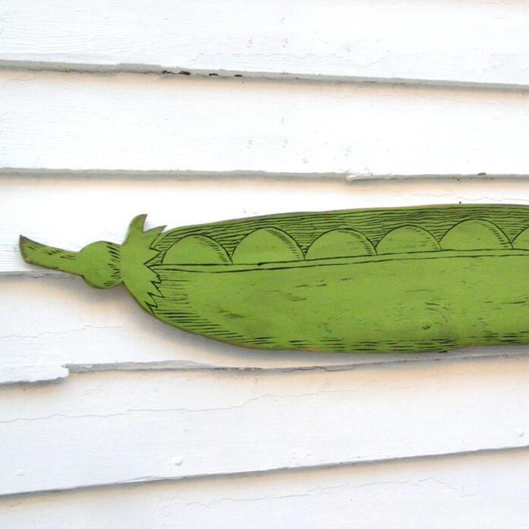 Peapod Sign Wooden Farm Stand Garden Swamp Green Vegetable Sign Kitchen ...