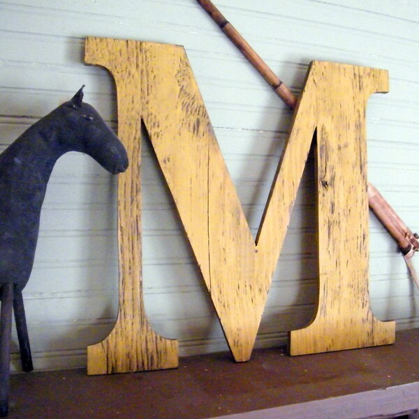 Large Wooden Letter - Etsy