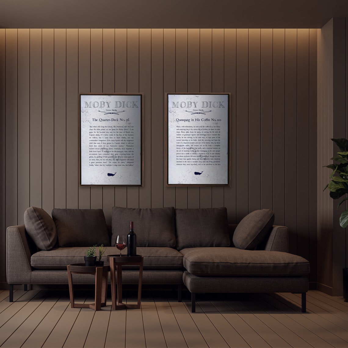 Framed Print Queequeg in His Coffin No. 110 the Whale or Moby - Etsy