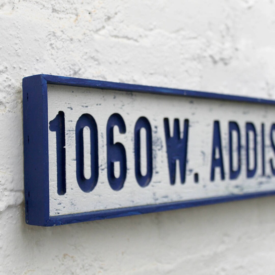 Wrigley Field Sign Addison Street Sign Chicago Cubs Art 1060 W Addison ...