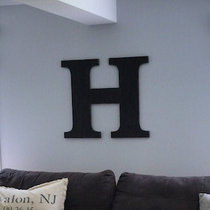 24" Extra Large Letter Wall Decor Oversized Letter Wooden Letter Big ...
