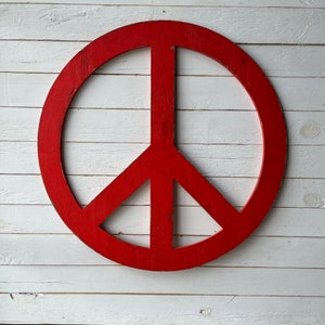 Big Peace Sign 24"-40" Peace Symbol Peace Sign Wall Art Extra Large ...