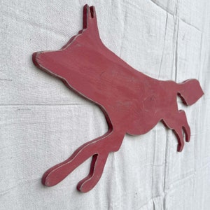 Fox Wooden Sign Red Fox Running Large Scale Fox Decor Outdoor Decor ...