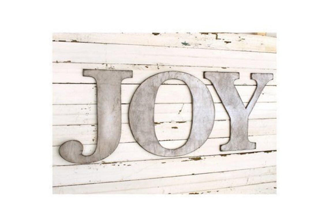 JOY Christmas Decor Wooden Letter Set JOY Sign Christmas Decoration JOY ...