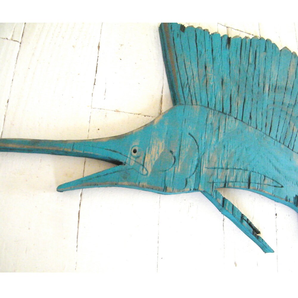 Wood Sailfish Saltwater Fish Art Wooden Fish Wall Art Gifts for Men ...