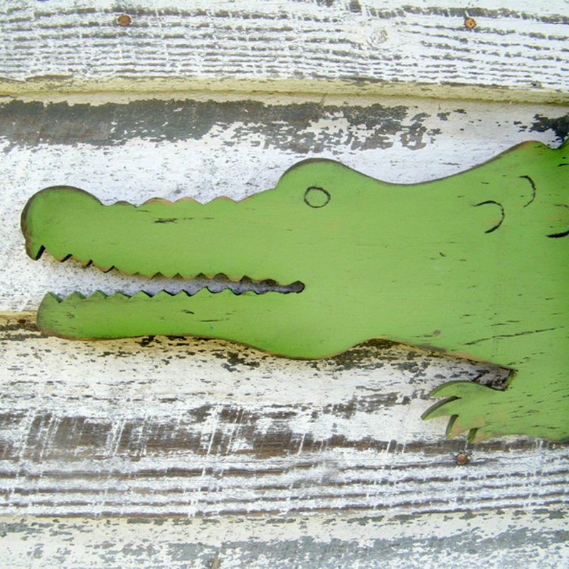 Alligator Wall Decor - Etsy