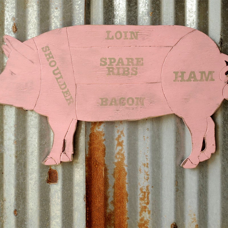 Pig Butcher Diagram - Etsy