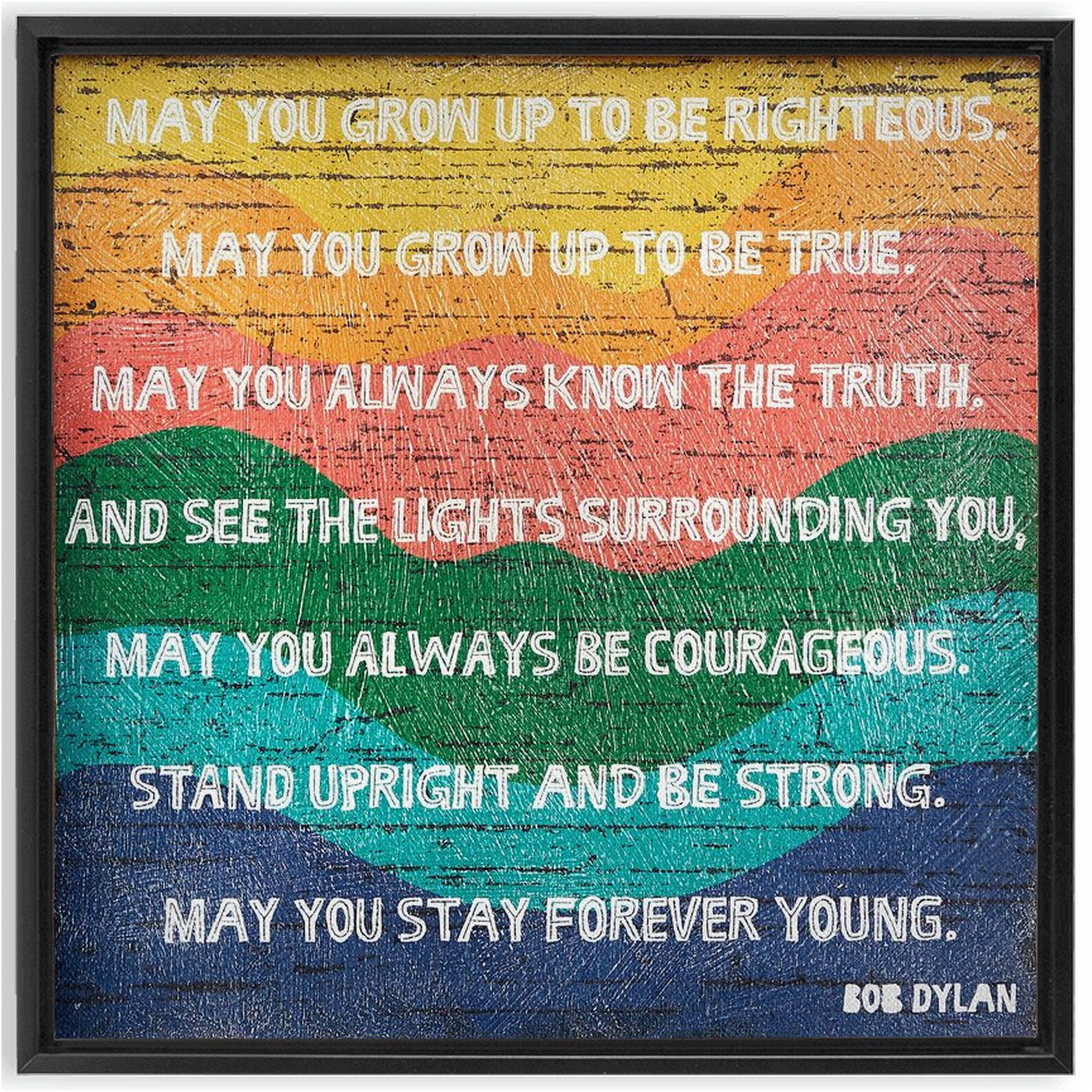 Forever Young Sign Wall Art Print Bob Dylan Nursery Decor Art - Etsy