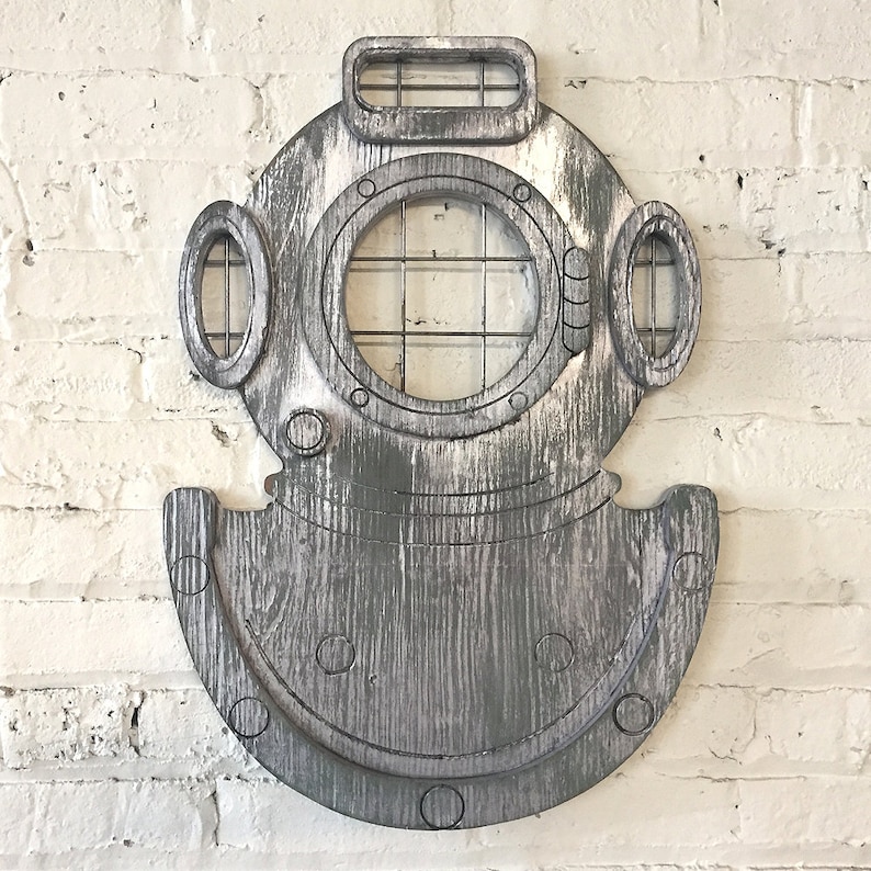 Deep Sea Diver Nautical Wall Decor Deep Sea Diving Helmet Dive Mark-v ...