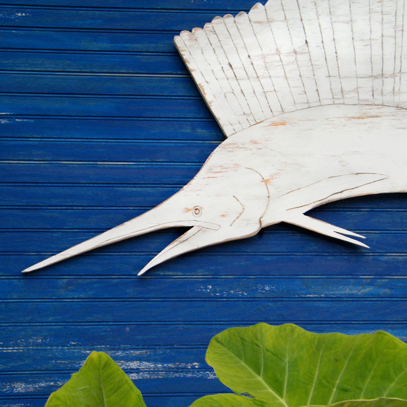 Sailfish Wall Decor Beach Decor Coastal Saltwater Fish Art Oversized ...