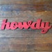 Howdy Wooden Sign Southern Greeting Howdy Y'all Texas Welcome Sign ...