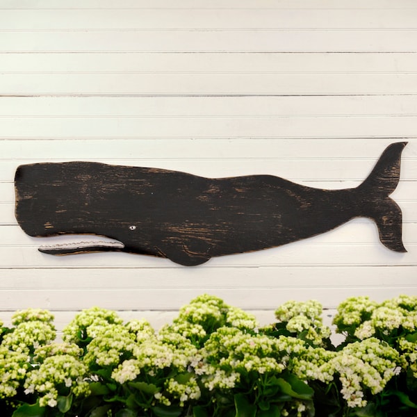 Wooden Whale Wall Decor - Etsy