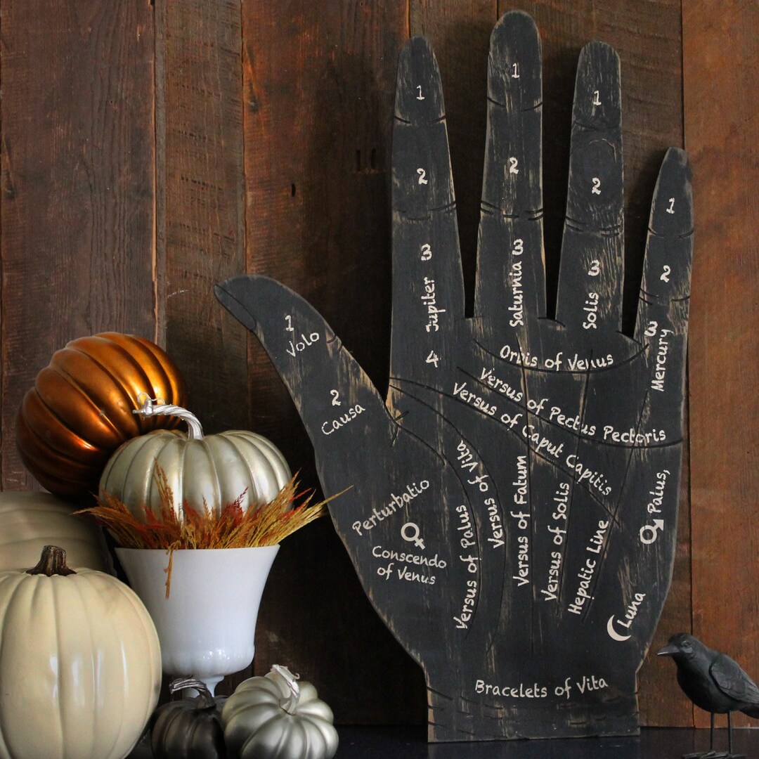Palm Reading Halloween Decor Psychic Reading Tarot Reading Palmistry ...