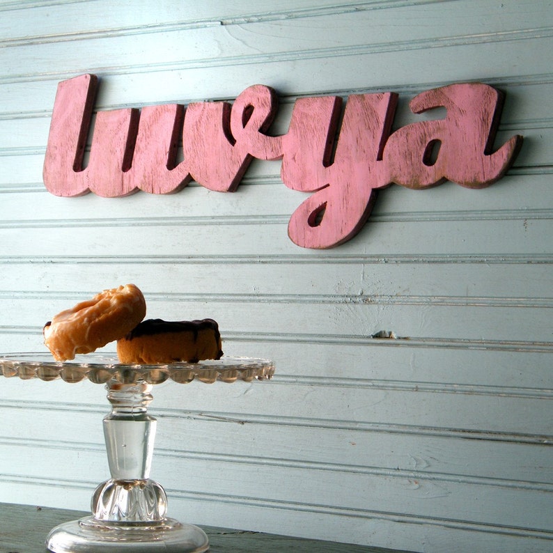 Valentines Day Decor Luv Ya Sign Southern Love Luvya Wooden Love You ...