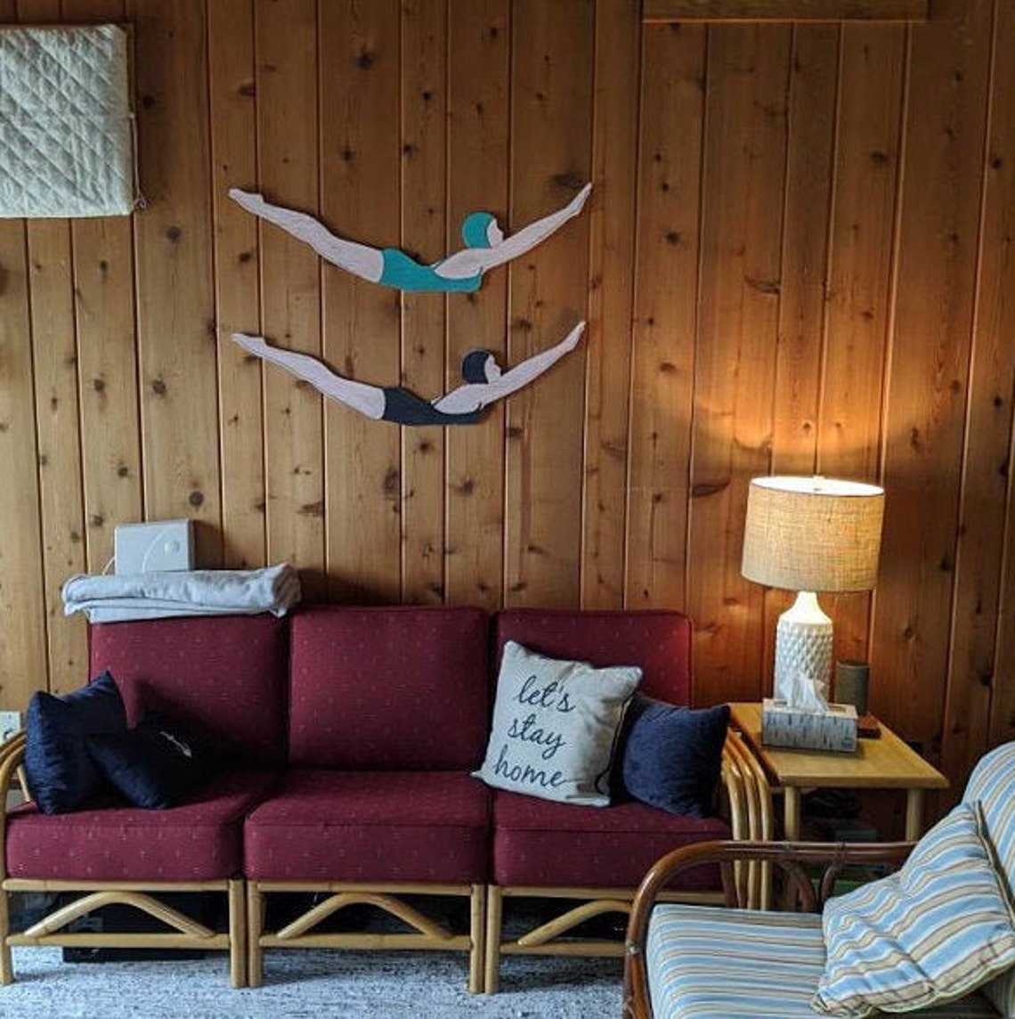 Retro Swimmer Diver Girl Swimming Pool Sign Wooden Retro - Etsy UK