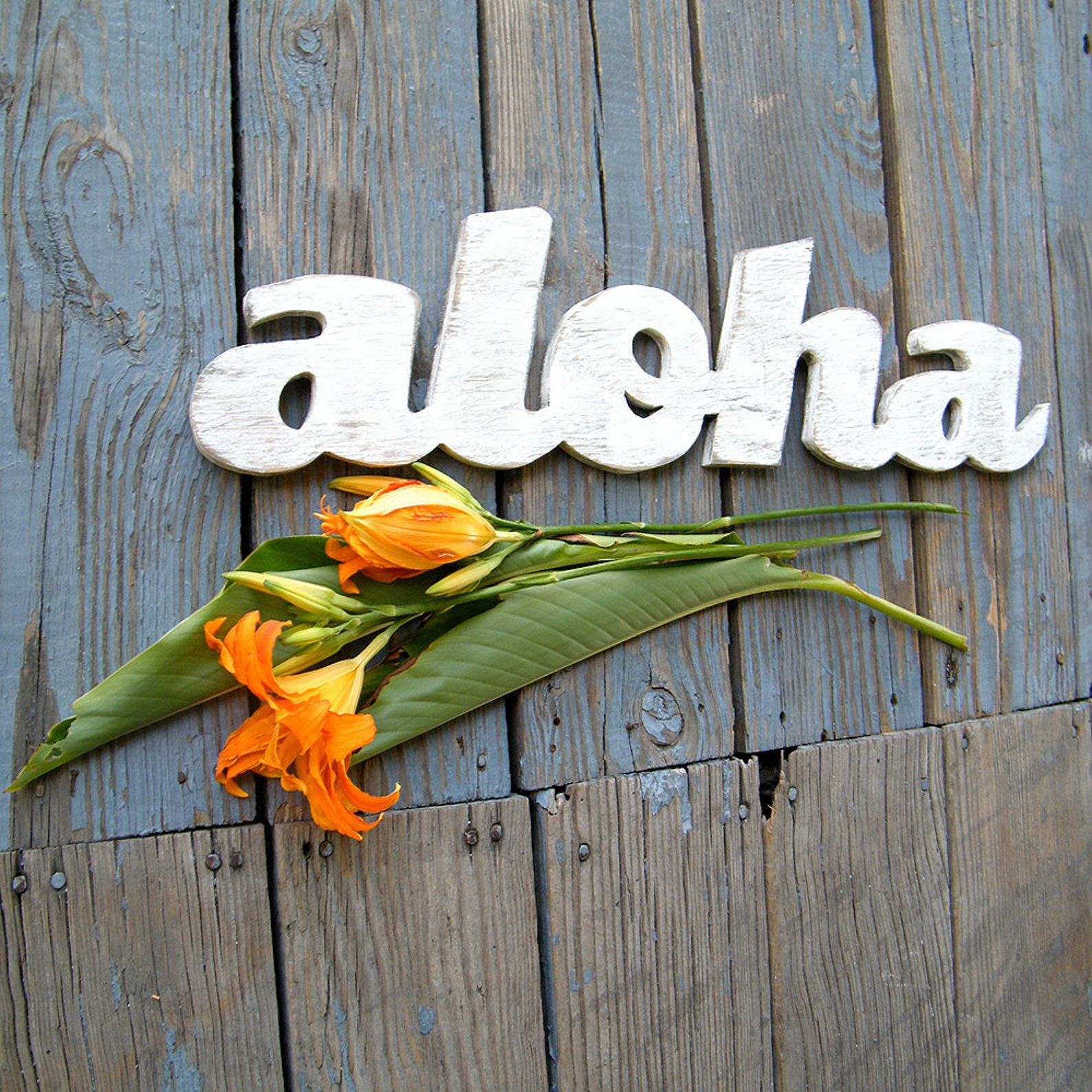 Aloha Sign Wooden Hawaiian Hello Greeting Hawaiian Decor - Etsy