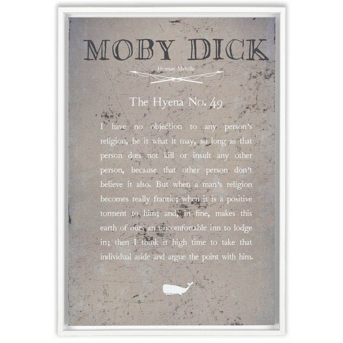 Framed Print Queequeg in His Coffin No. 110 the Whale or Moby - Etsy