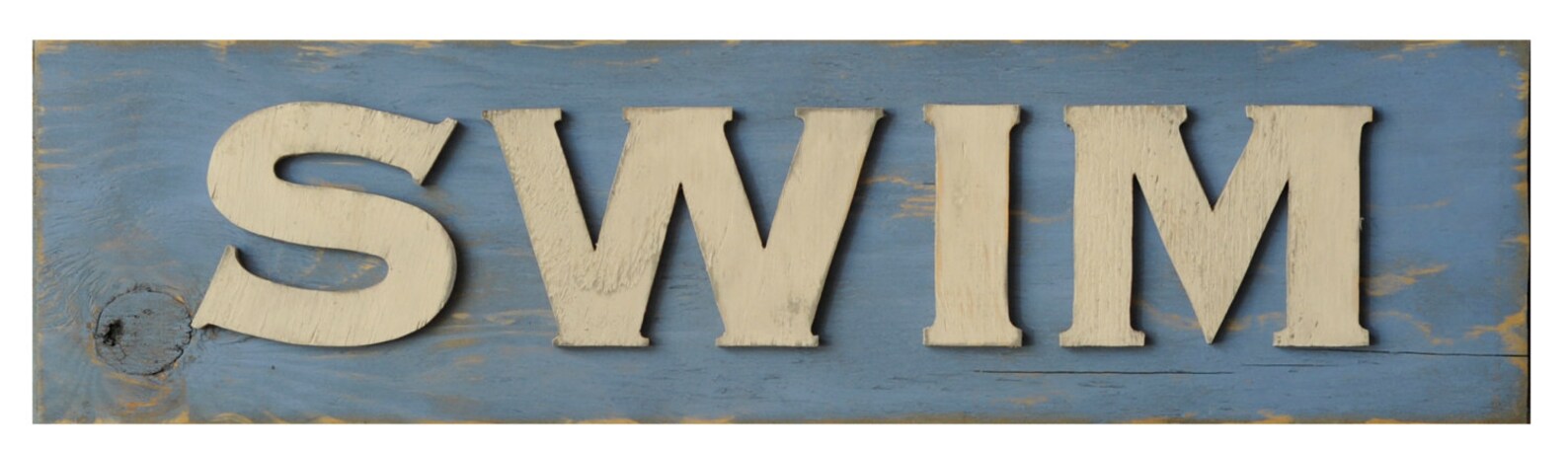 SWIM Sign Wooden Vintage Style Sign Summer Art Pool House Sign Beach ...