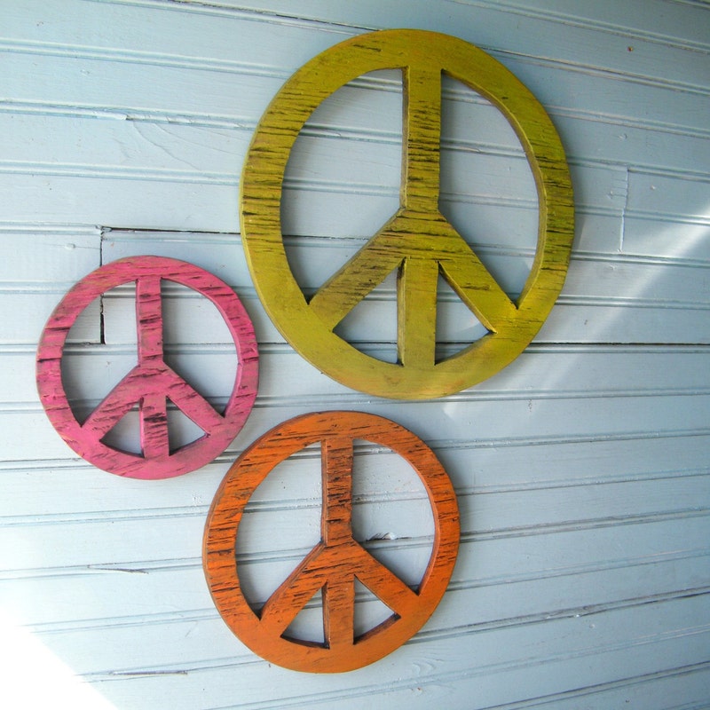 Peace Sign Decor - Etsy