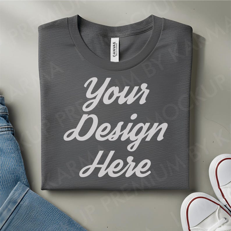 Bella Canvas 3001 Mockup Bundle 32 Color Flat Lay T-shirt Mockups With ...
