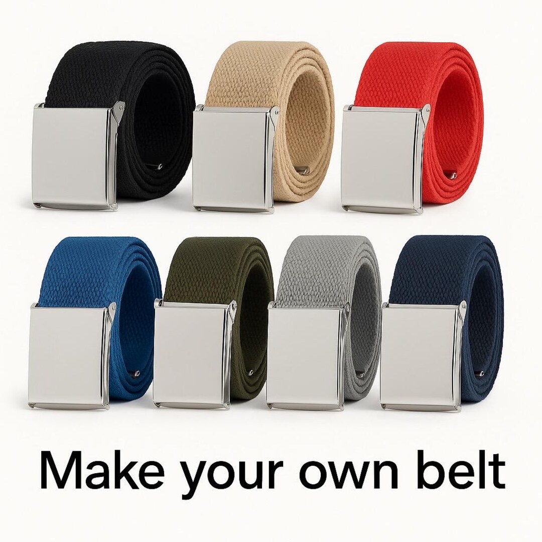 100% Cotton Canvas Web Belts - Etsy