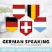 German Speaking Countries Flag Banner Set — Germany, Austria ...