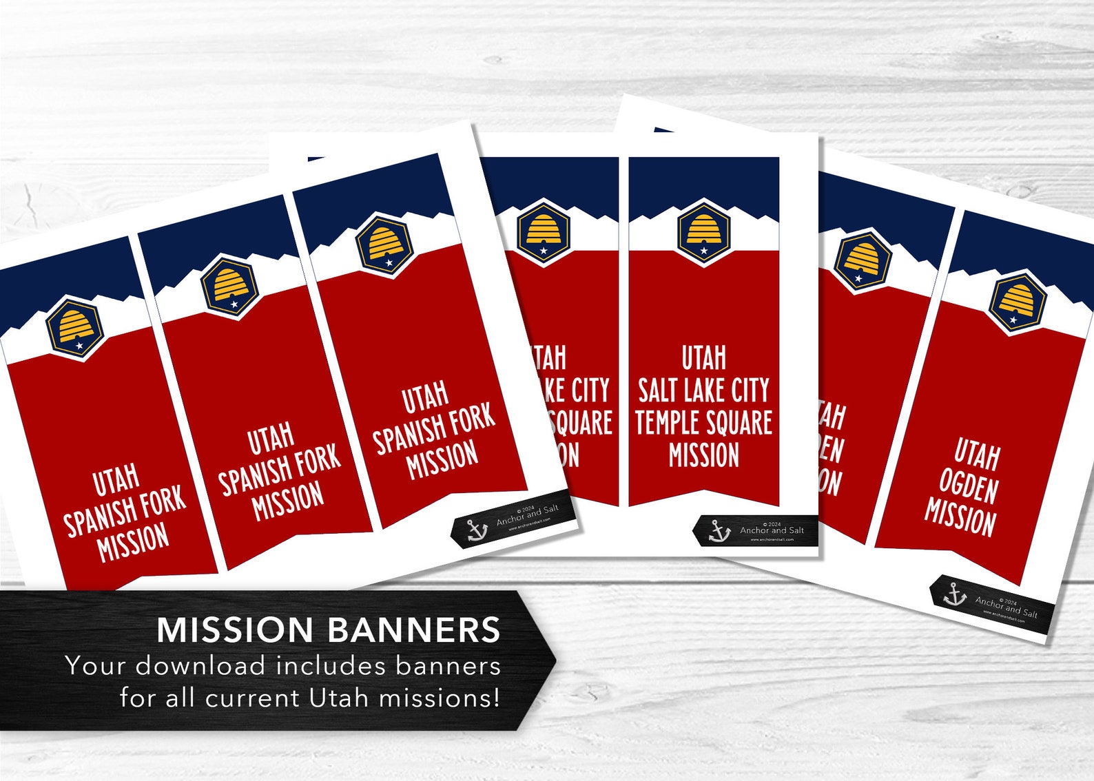 Called to Serve Utah Flag Banner — Missionary Banner, LDS Missionary ...
