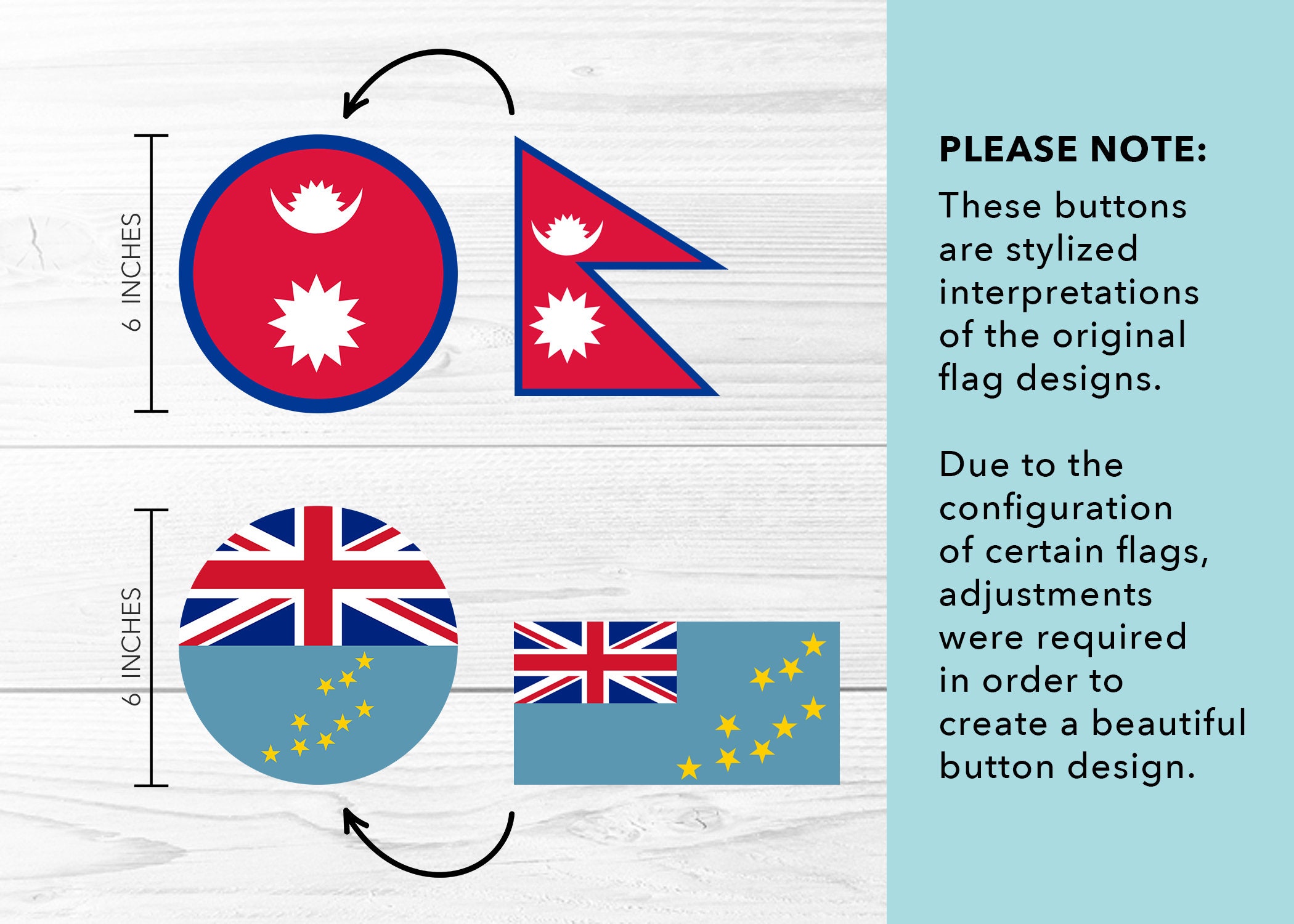 World Flag Button Clip Art Flags of the World - Etsy Australia