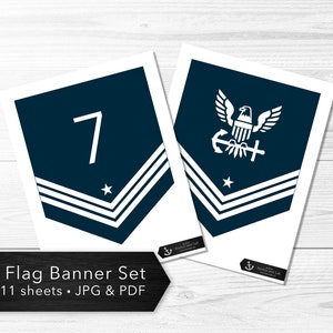 US Navy Banner Set — USN Banner, Military Homecoming, Enlistment ...