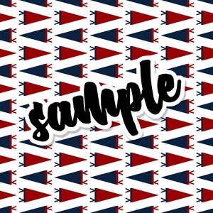 School Spirit Digital Paper Set — Red & Navy Blue, School Colors, Pep ...