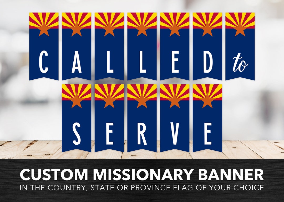 Custom Missionary Flag Banner Called to Serve, Welcome Home, LDS ...