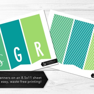 Great to Be Eight Baptism Banner — Blue and Green, Baptism Decor, LDS ...