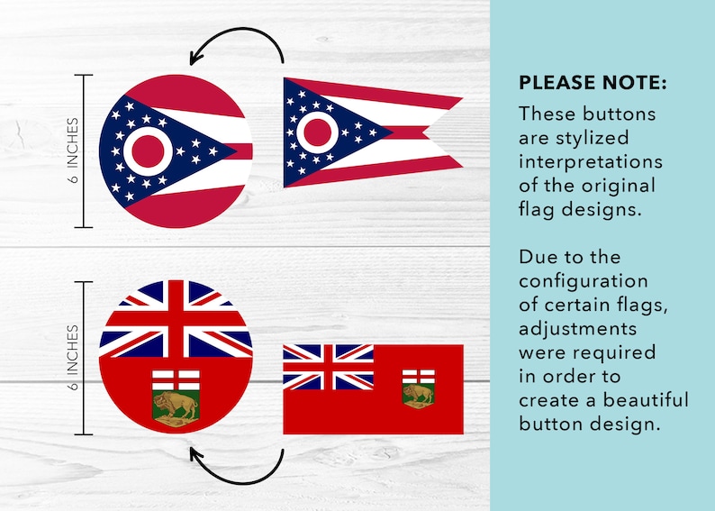 US & Canada Flag Button Clip Art — United States, State Flags, Canadian ...