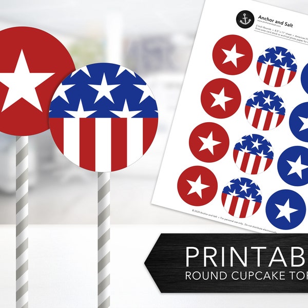 Patriotic Cupcake - Etsy