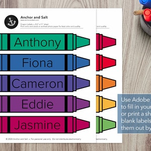 Classroom Name Labels — Crayons, Student Names, Book Label, Name Label ...