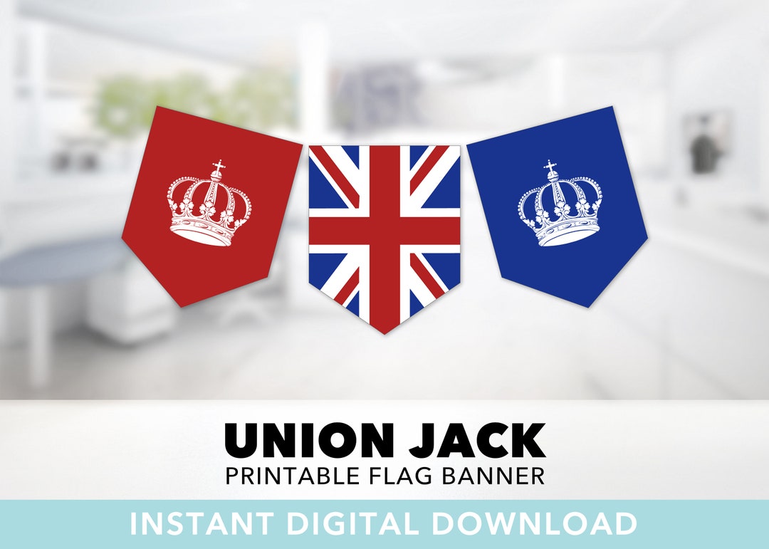 British Flag Banner Trio — Union Jack, UK Flag, Union Flag, London ...