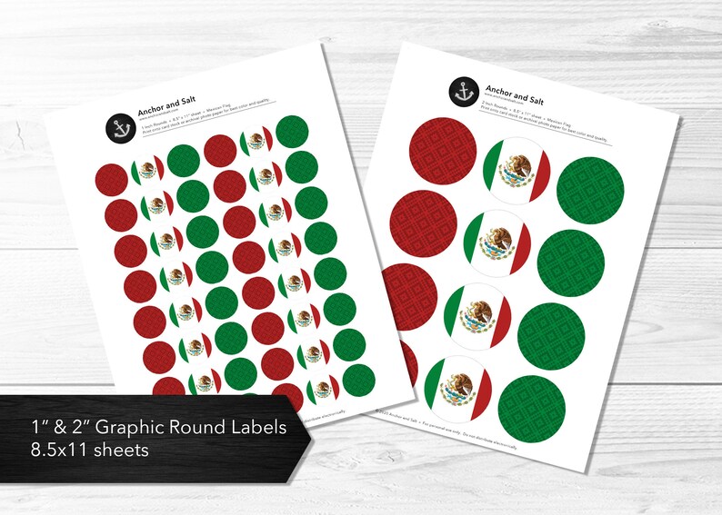 Mexican Flag Cupcake Toppers Mexico Flag Fiesta Cinco de | Etsy