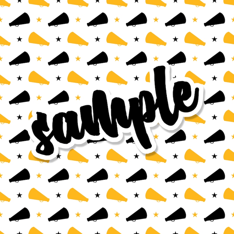 School Spirit Digital Paper Set Black & Gold School - Etsy