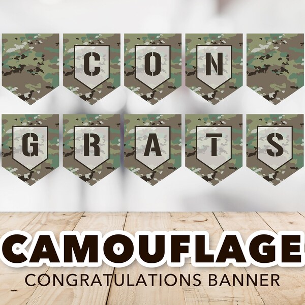 Camo Banner - Etsy