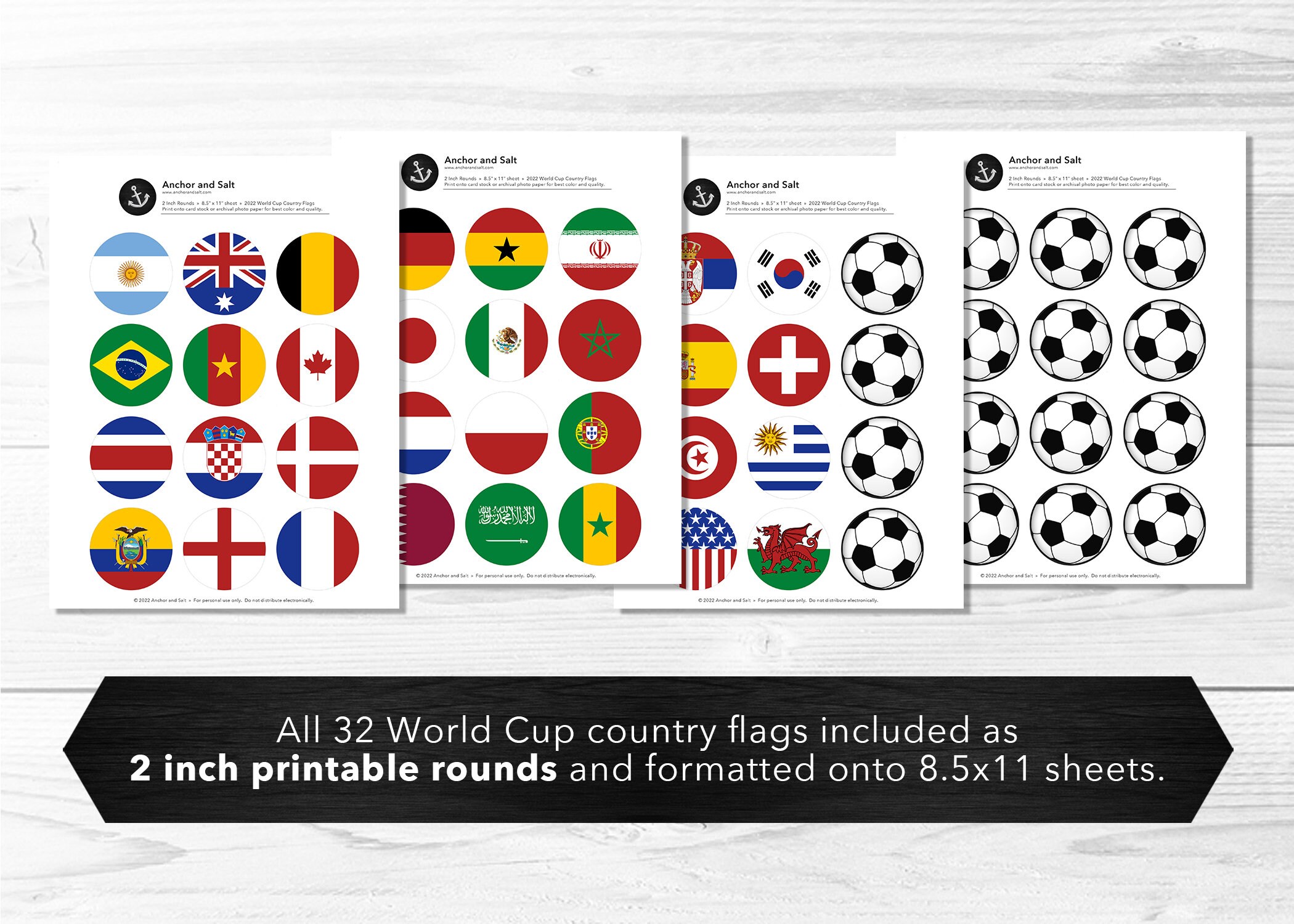 World Cup Flag Cupcake Toppers 2022 World Cup Party World - Etsy