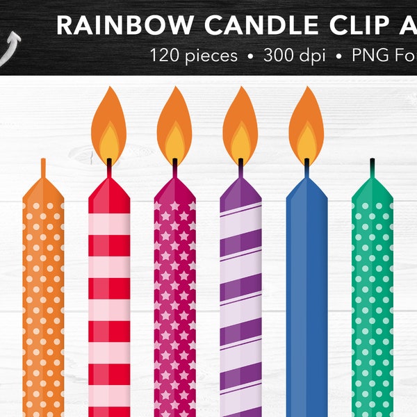 Candle Clip Art - Etsy