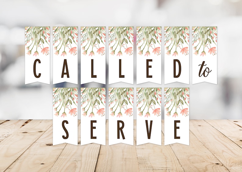 Called to Serve Banner Floral Missionary Banner LDS | Etsy