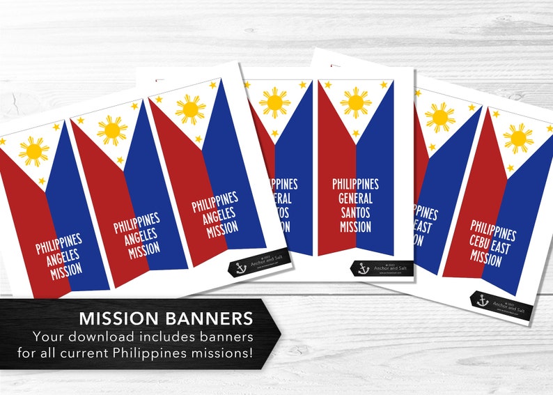 Welcome Home Philippines Flag Banner — Missionary Banner, LDS, Mission ...